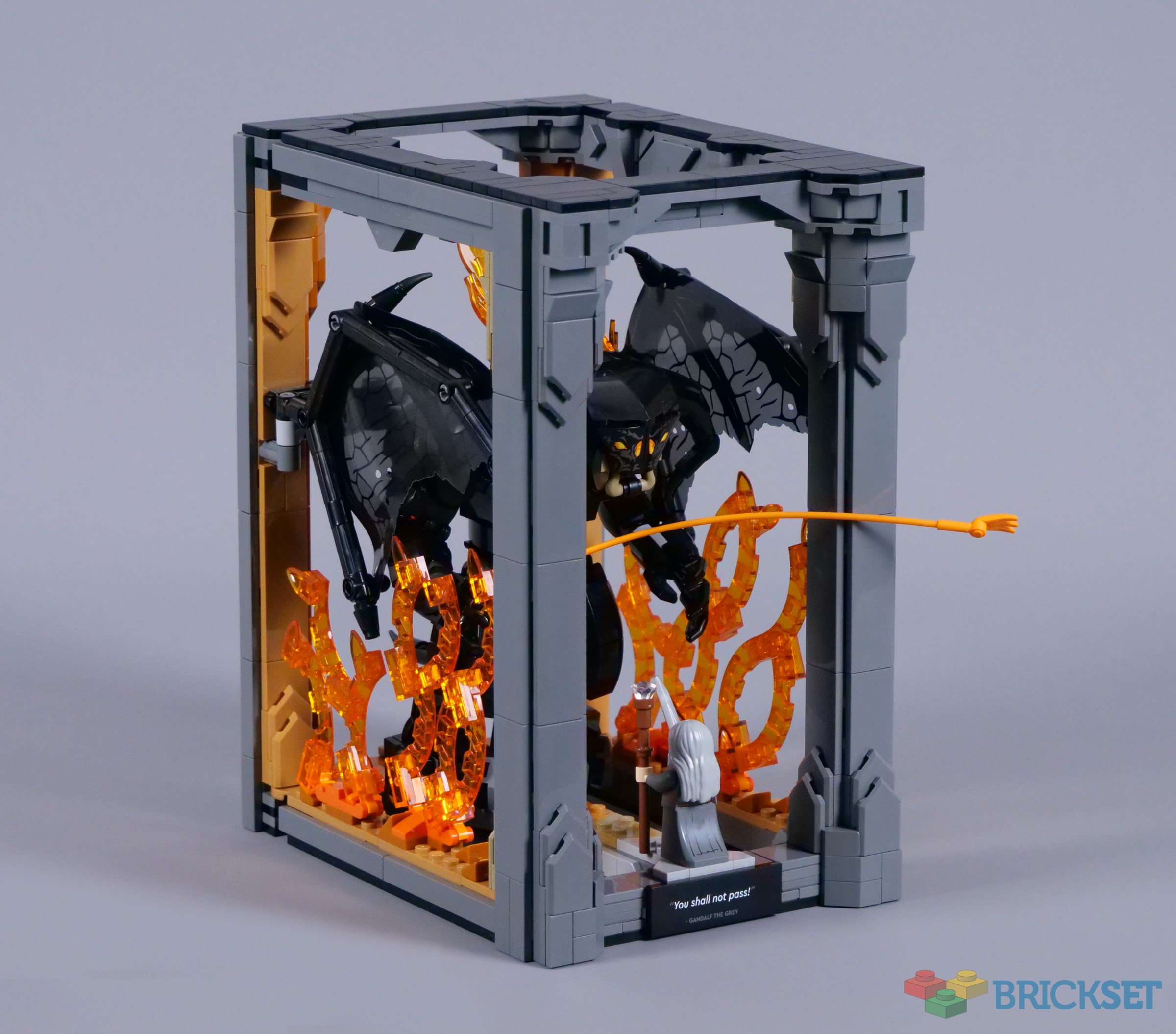LEGO Icons 10367 The Lord of the Rings: Balrog Book Nook review | Brickset